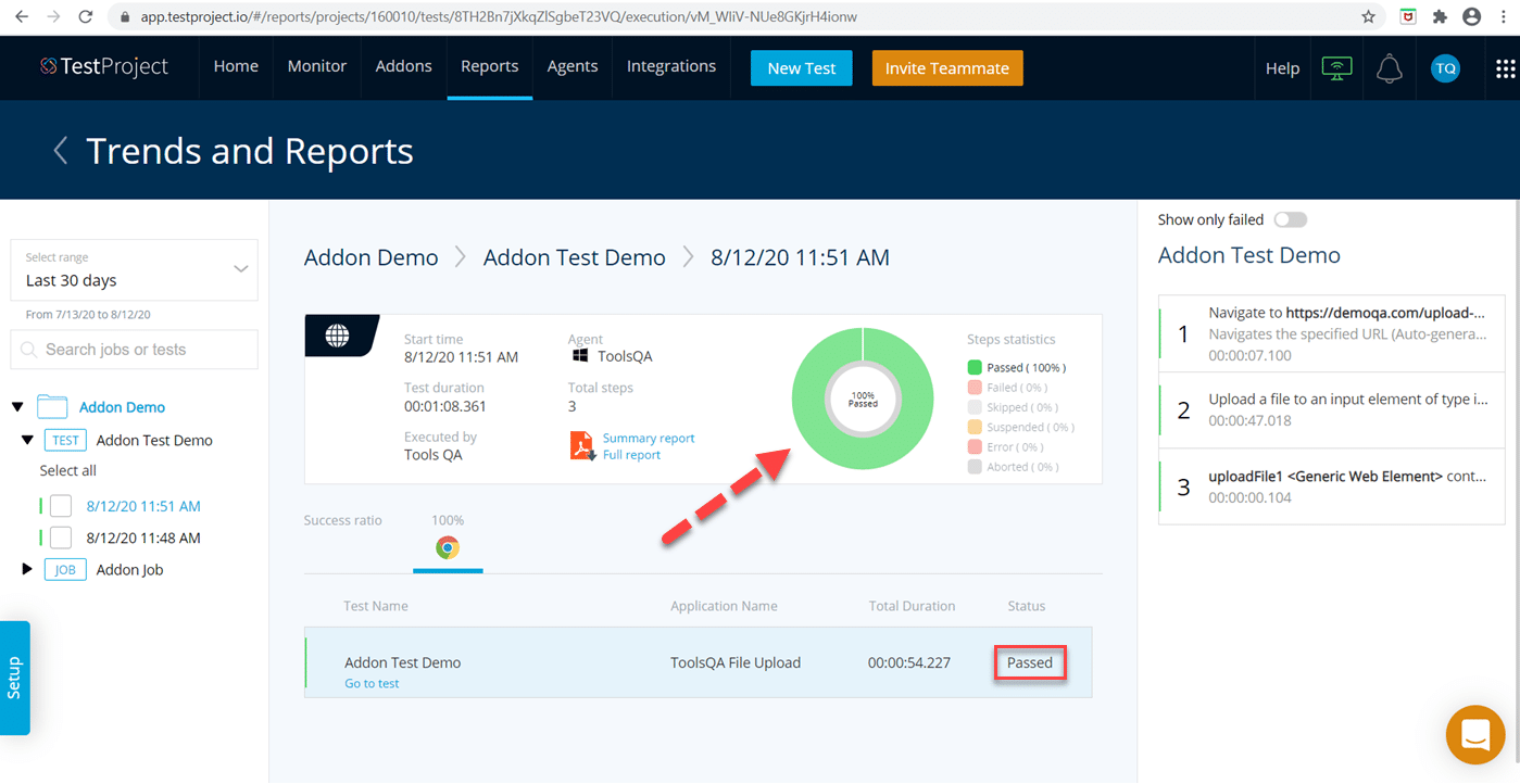 How To Add And Use Testproject Addons In The Automation Project
